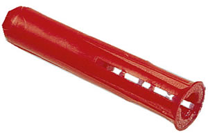 Standard Red Plastic Wall Plug Carton (per 1000) » Product