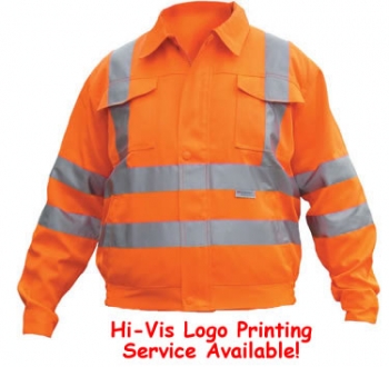 Rail Spec Hi Vis Orange Work Jacket » Product
