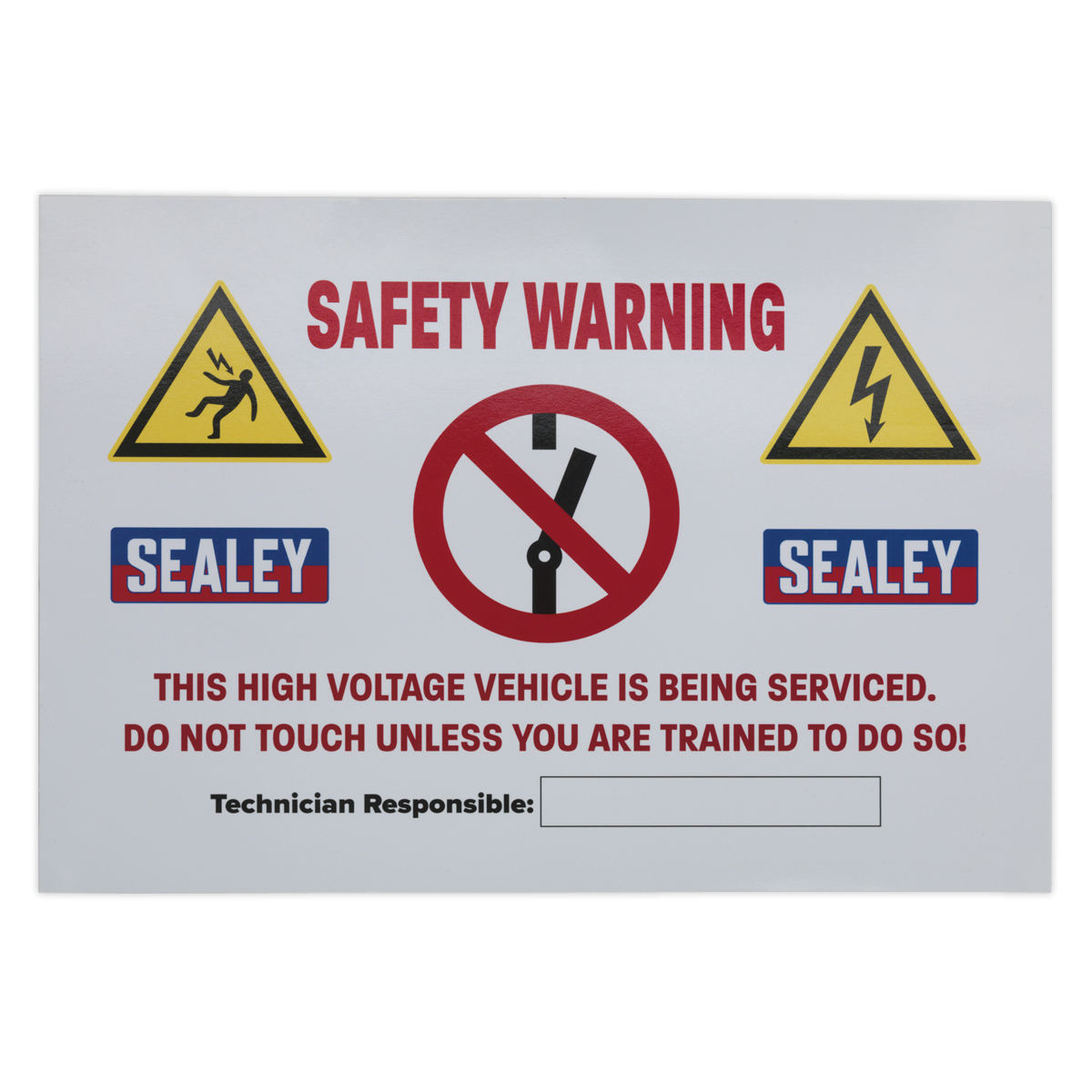 Sealey HYBRIDSIGN Hybrid/Electric Vehicle Warning Sign » Product
