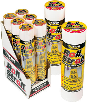 Everbuild Roll & Stroll Self Adhesive Floor Protection Roll (600mm X ...